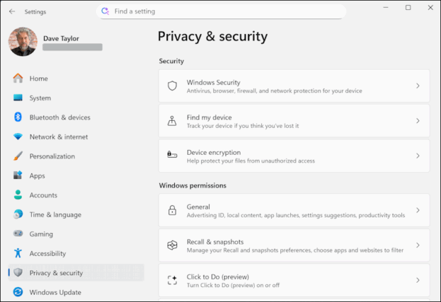 Enable Encryption to Allow AI “Recall” with Windows 11