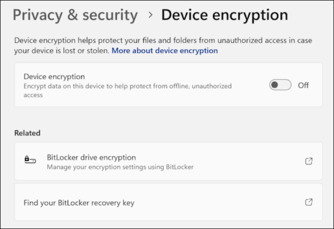 Enable Encryption to Allow AI “Recall” with Windows 11
