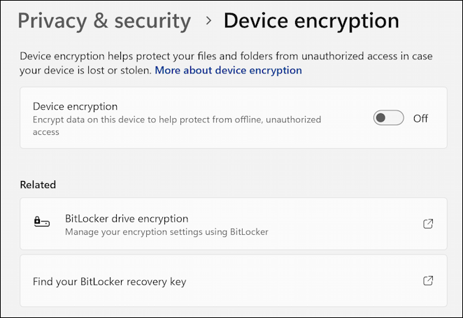 Enable Encryption to Allow AI “Recall” with Windows 11