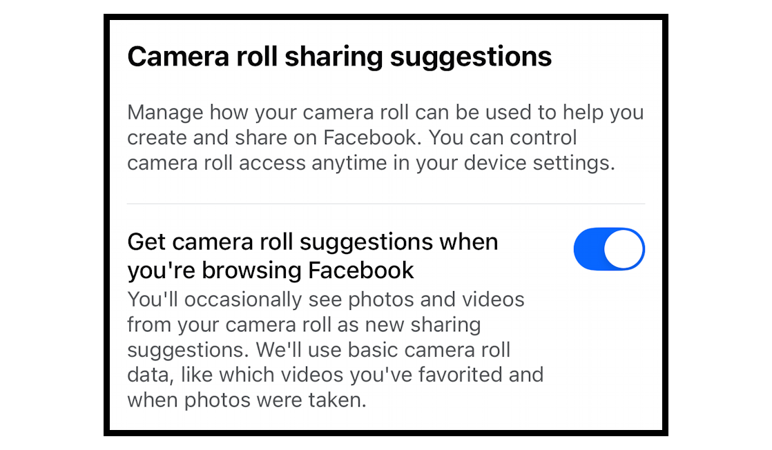 Stop Facebook Scanning Your Phone’s Camera Roll!
