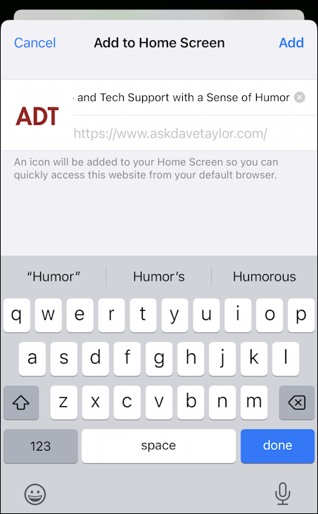 Create Website Shortcuts on the iPhone Home Screen