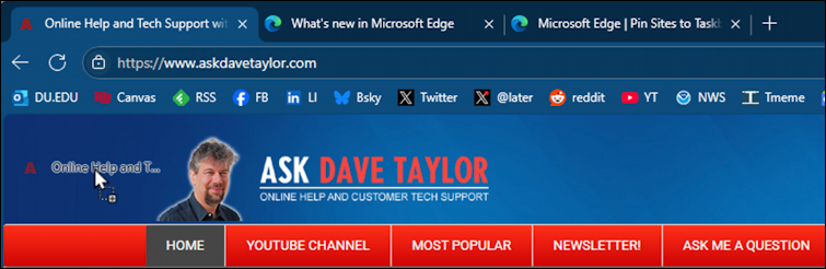 Is There a Way to Pin Favorite Websites to the Taskbar?