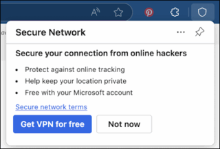 How to Utilize “Secure Network” VPN within Microsoft Edge