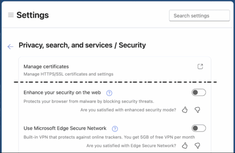 How to Utilize “Secure Network” VPN within Microsoft Edge