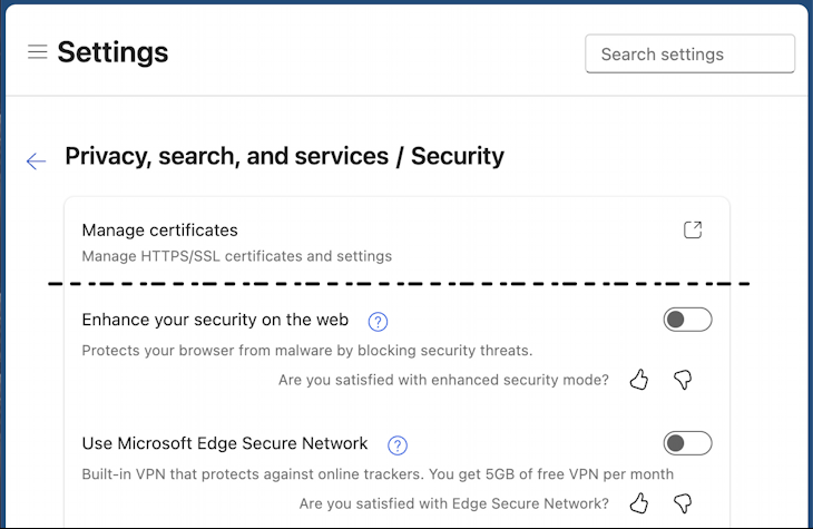 How to Utilize “Secure Network” VPN within Microsoft Edge