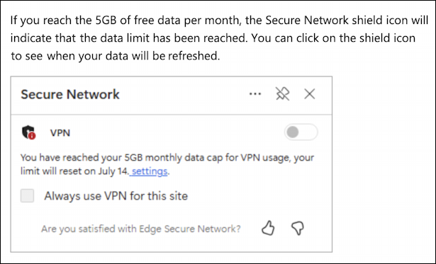 How to Utilize “Secure Network” VPN within Microsoft Edge