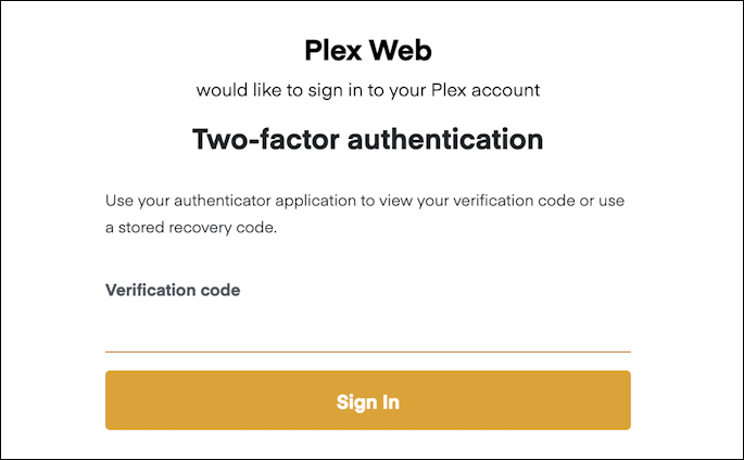 How to Enable 2-Factor Authentication for your Plex Account