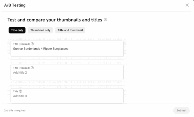 How to A/B Test Titles and Thumbnails in YouTube Studio
