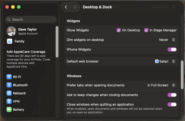 How to Add Fun Desktop Widgets to a MacOS 26 Computer