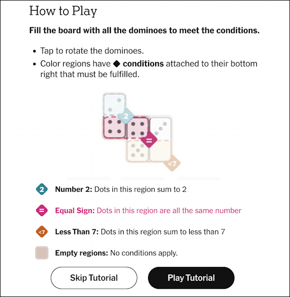 How to Play the NY Times “Pips” Domino Placement Puzzle Game